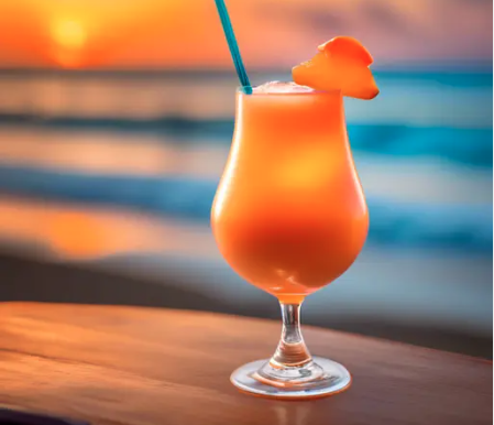 Apricot Orange Fizz Cocktail