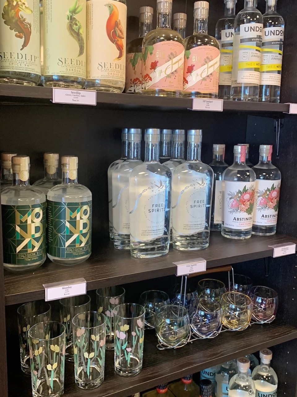 Mocktails-Vancouver-gin-bottles